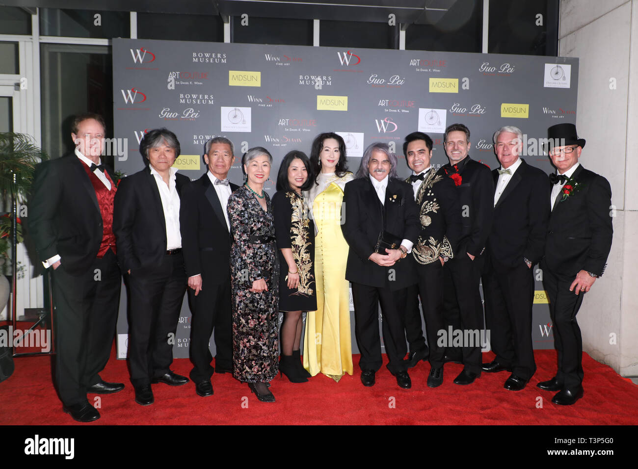 Celebrities attend the Sir Daniel K. Winn Art Couture exhibition at ...