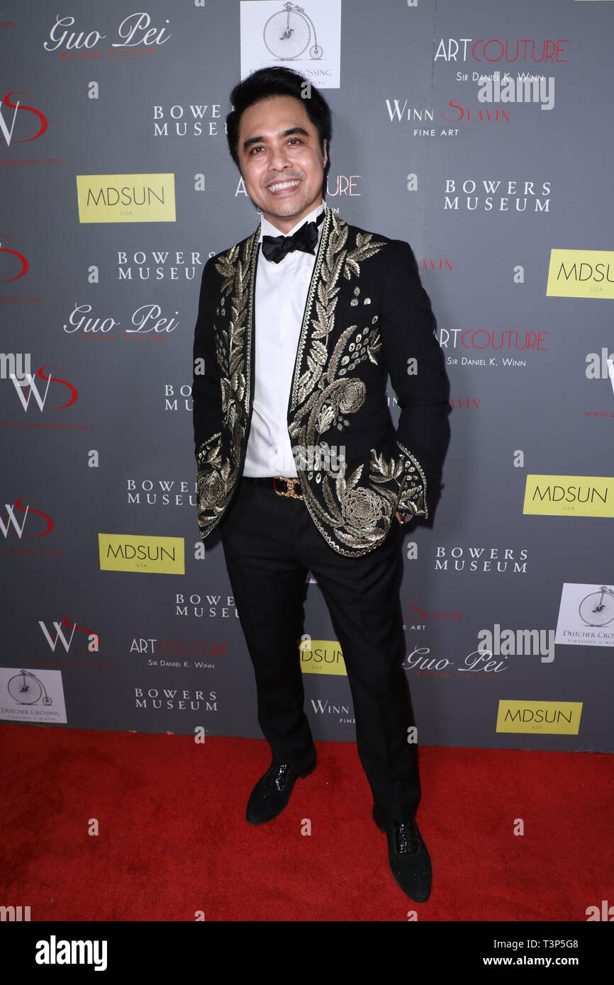 Celebrities attend the Sir Daniel K. Winn Art Couture exhibition at ...