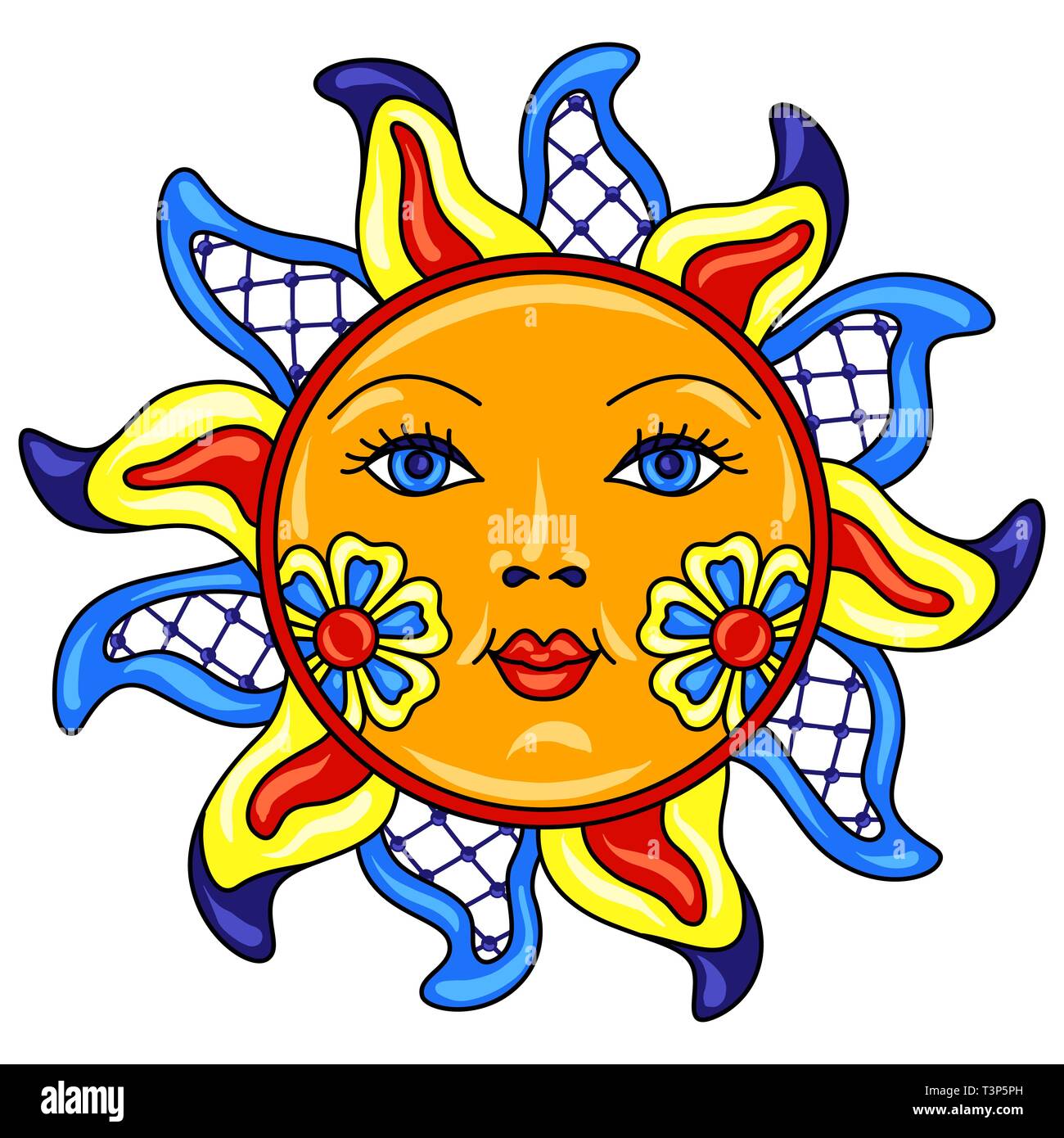 Aztec sun pattern hi-res stock photography and images - Alamy