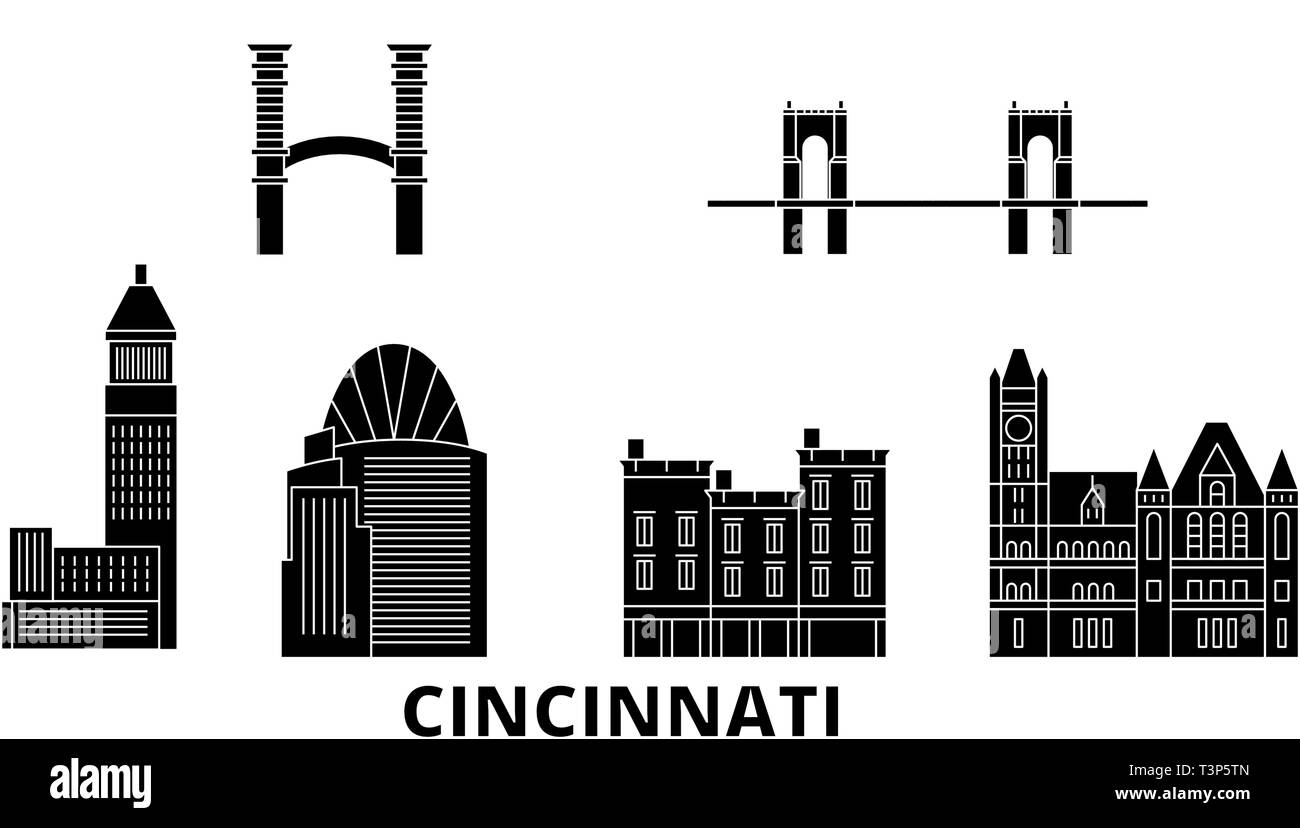 Cincinnati street scene Stock Vector Images - Alamy