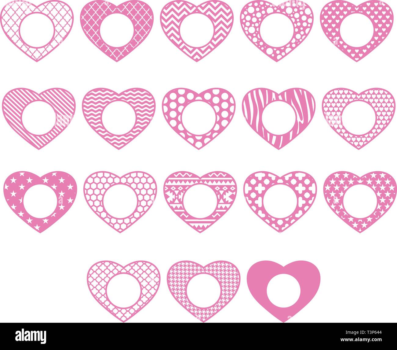 Heart monogram vector hi-res stock photography and images - Alamy