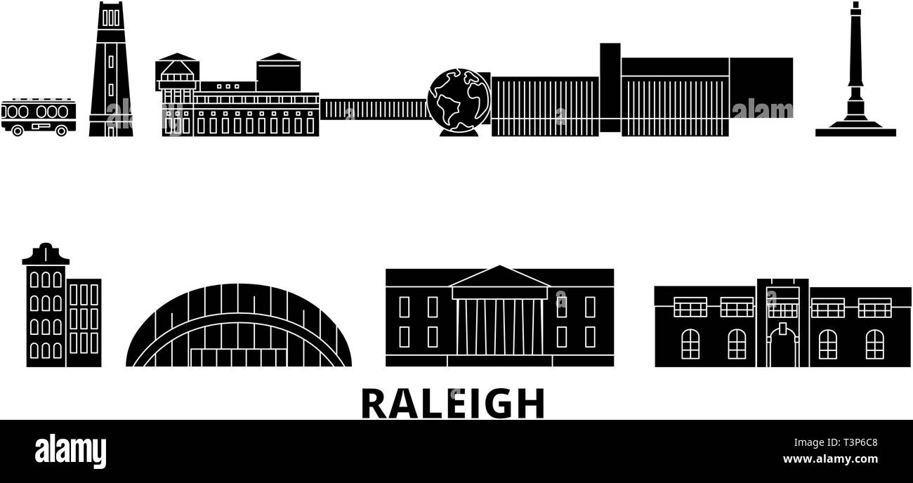 Raleigh Skyline Vector