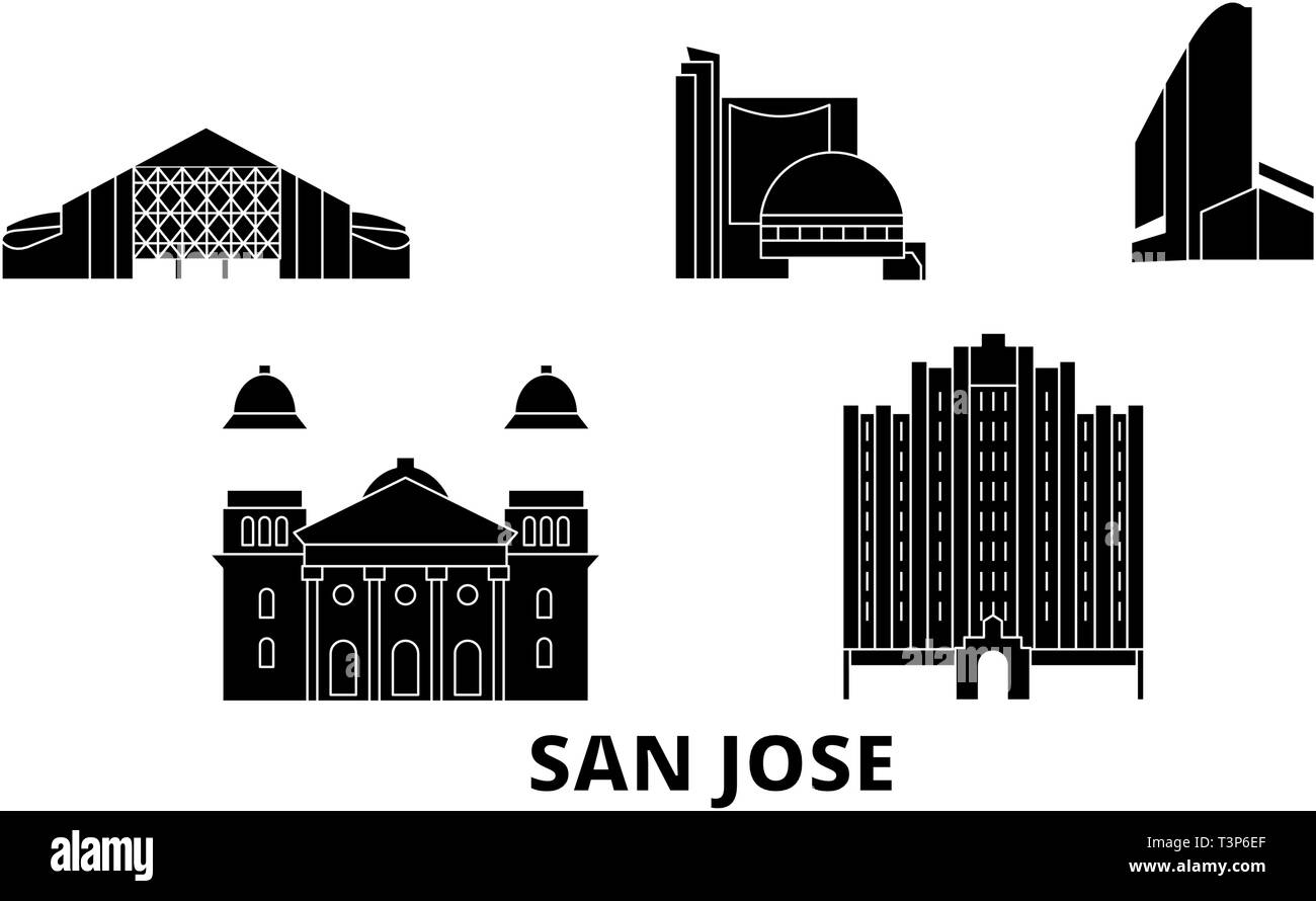 San jose california skyline Stock Vector Images - Alamy