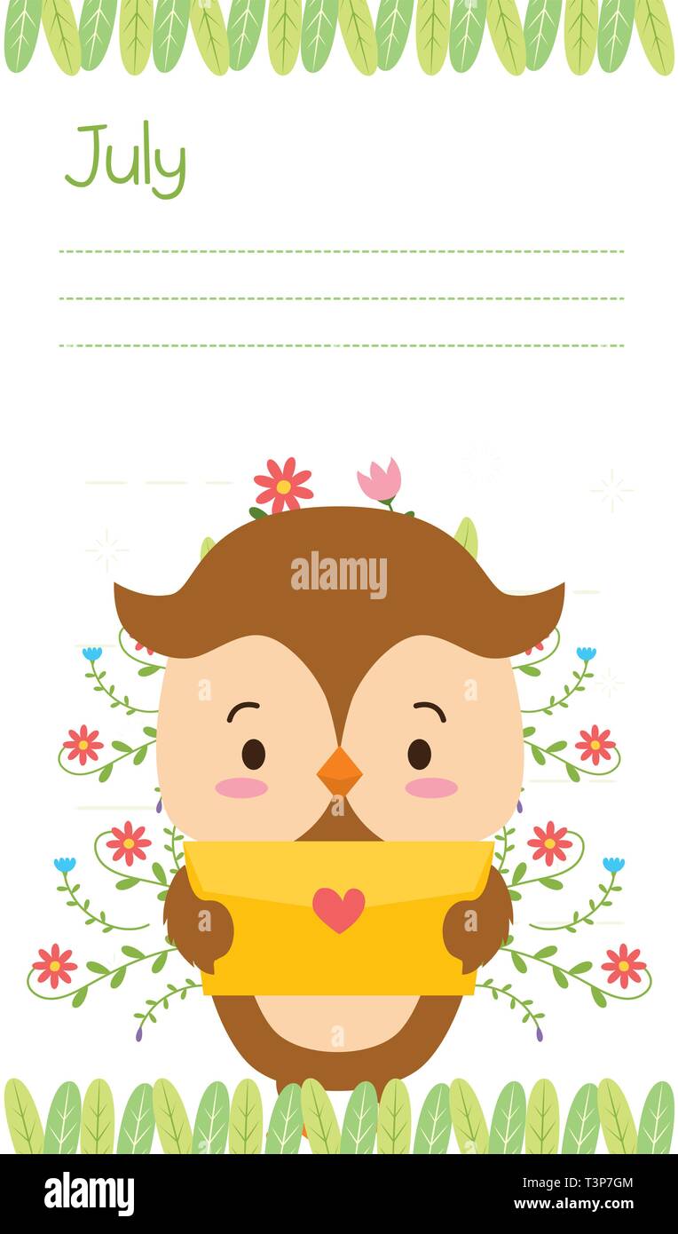 cute animals calendar Stock Vector Image & Art - Alamy