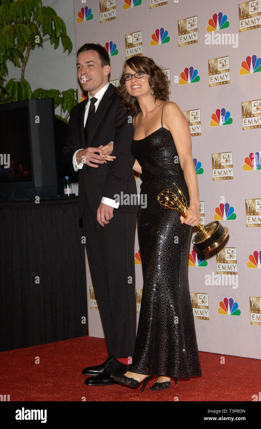 LOS ANGELES, CA. September 22, 2002: TINA FEY & JIMMY FALLON at the ...
