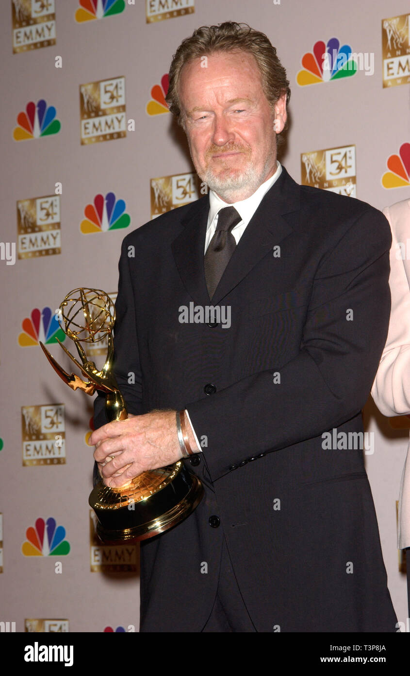 LOS ANGELES, CA. September 22, 2002: RIDLEY SCOTT at the 2002 Emmy ...