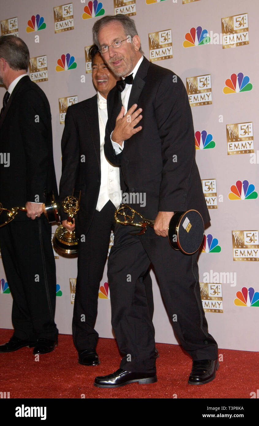 LOS ANGELES, CA. September 22, 2002: STEVEN SPIELBERG at the 2002 Emmy ...