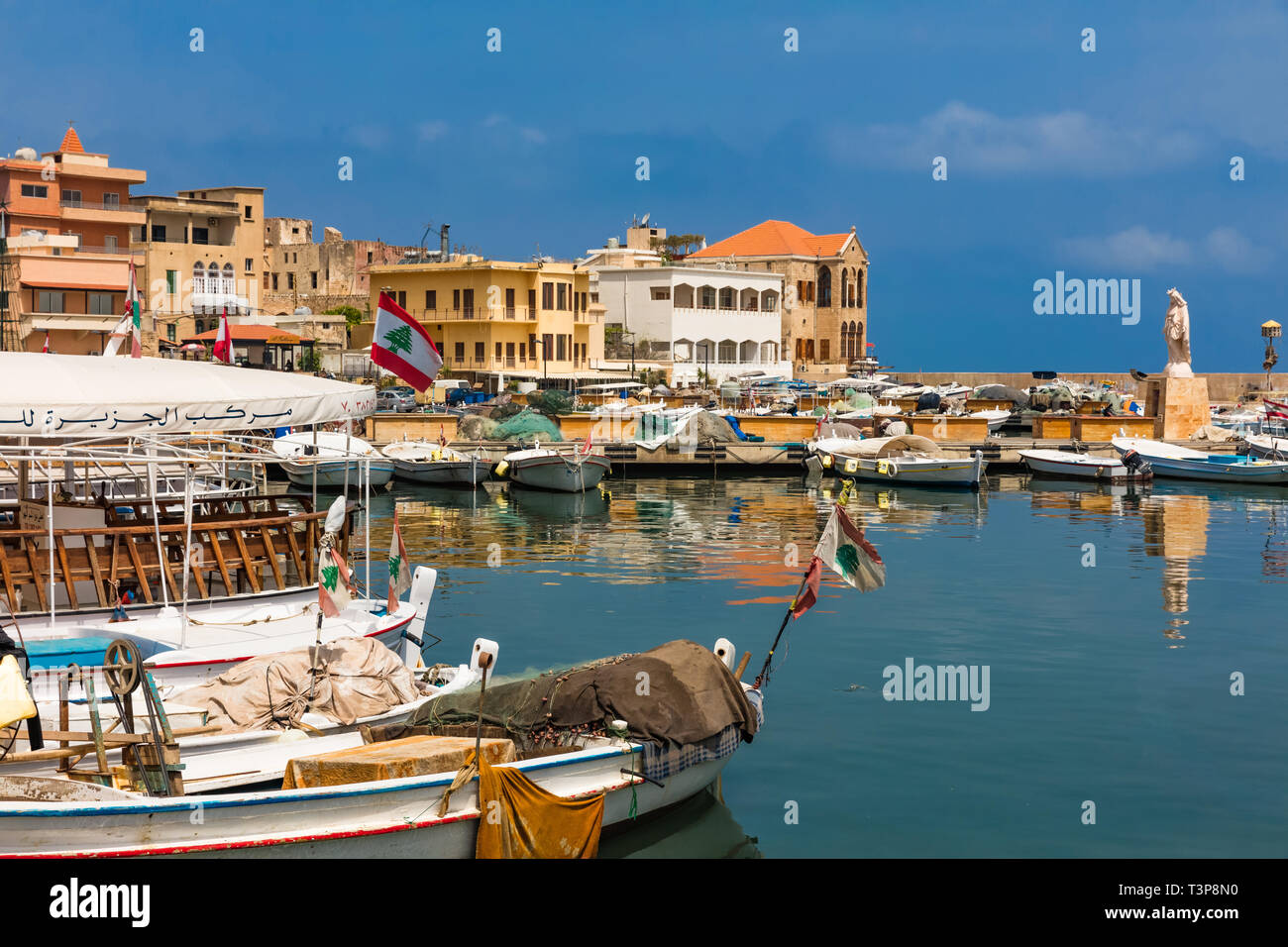 Ancient old harbour port of Tyre Sur in South Lebanon Middle east Stock ...