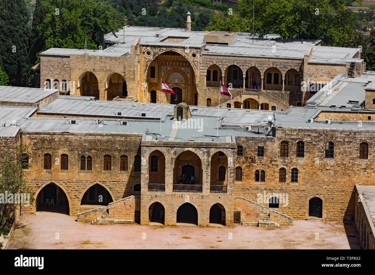 Emir Bachir Chahabi Palace Beit ed-Dine in mount Lebanon Middle east ...