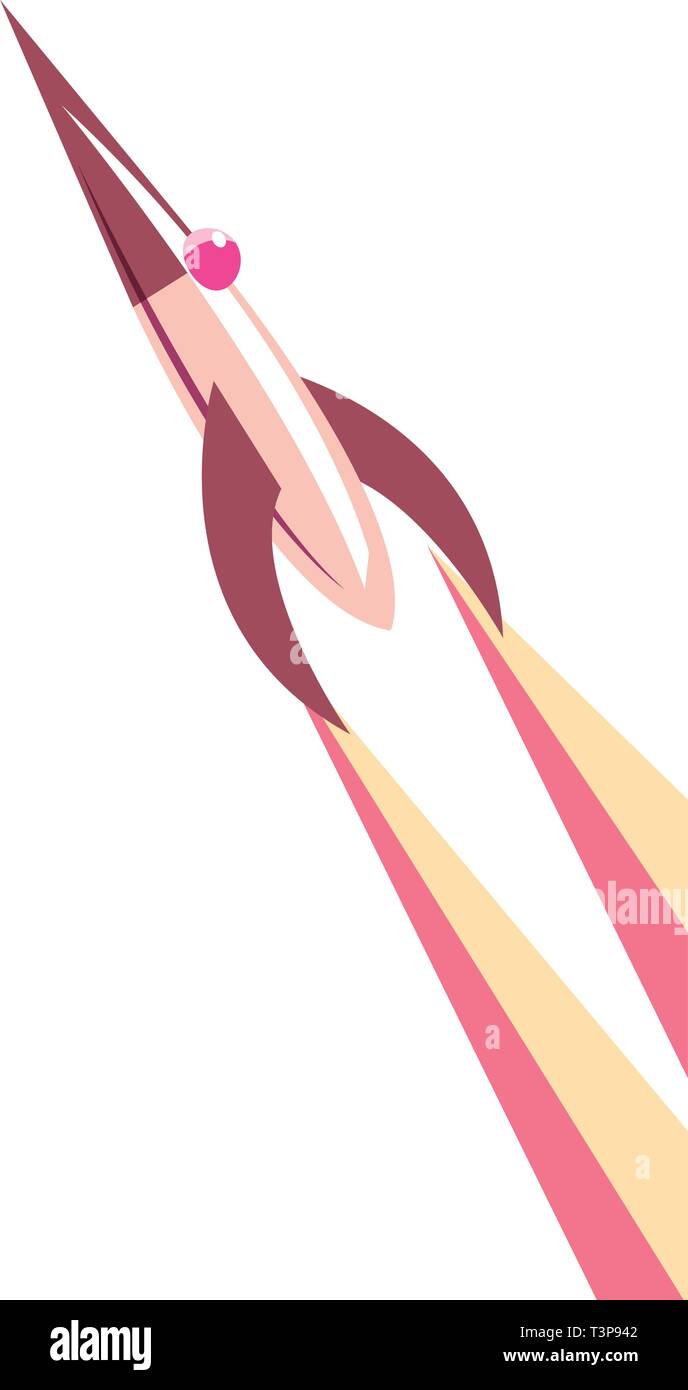 rocket launch travel galaxy vector illustration design Stock Vector ...