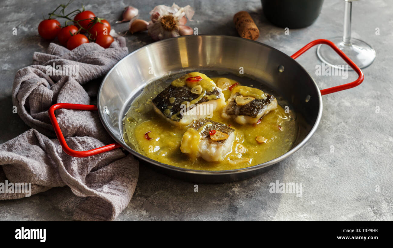 San sebastian bacalao pil pil hi-res stock photography and images - Alamy