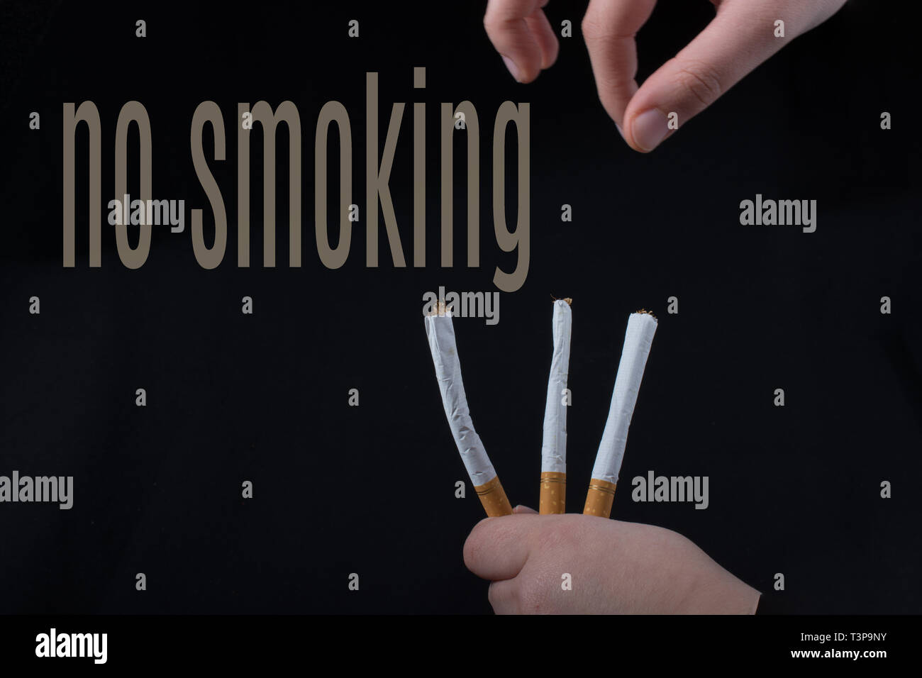wording NO SMOKING as, say no smoking concept Stock Photo - Alamy