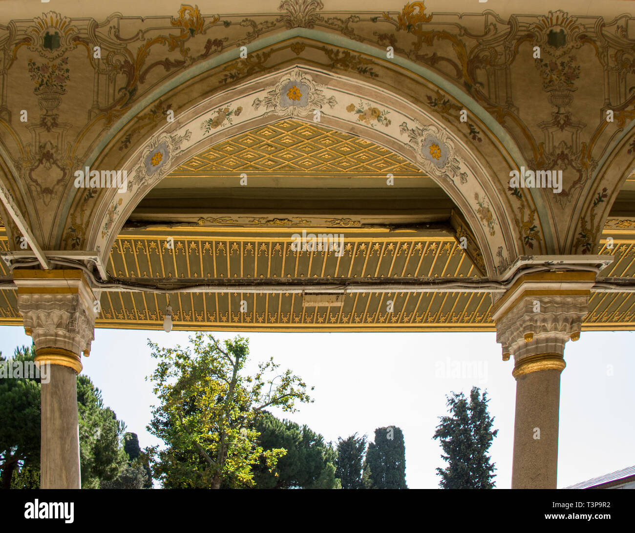 Ancient columns from Ottoman times in the view Stock Photo - Alamy