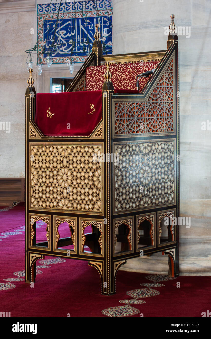 Minbar (pulpit) in the mosque wood hi-res stock photography and images ...