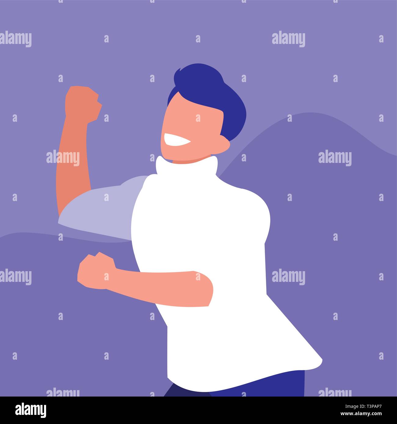 man dancing avatar character vector illustration design Stock Vector ...