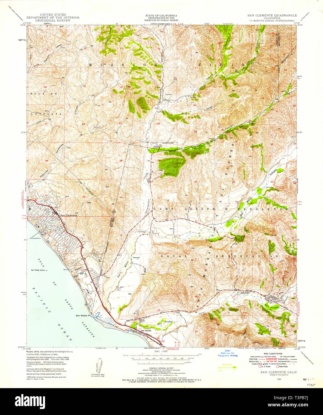 Map of san clemente hi-res stock photography and images - Alamy