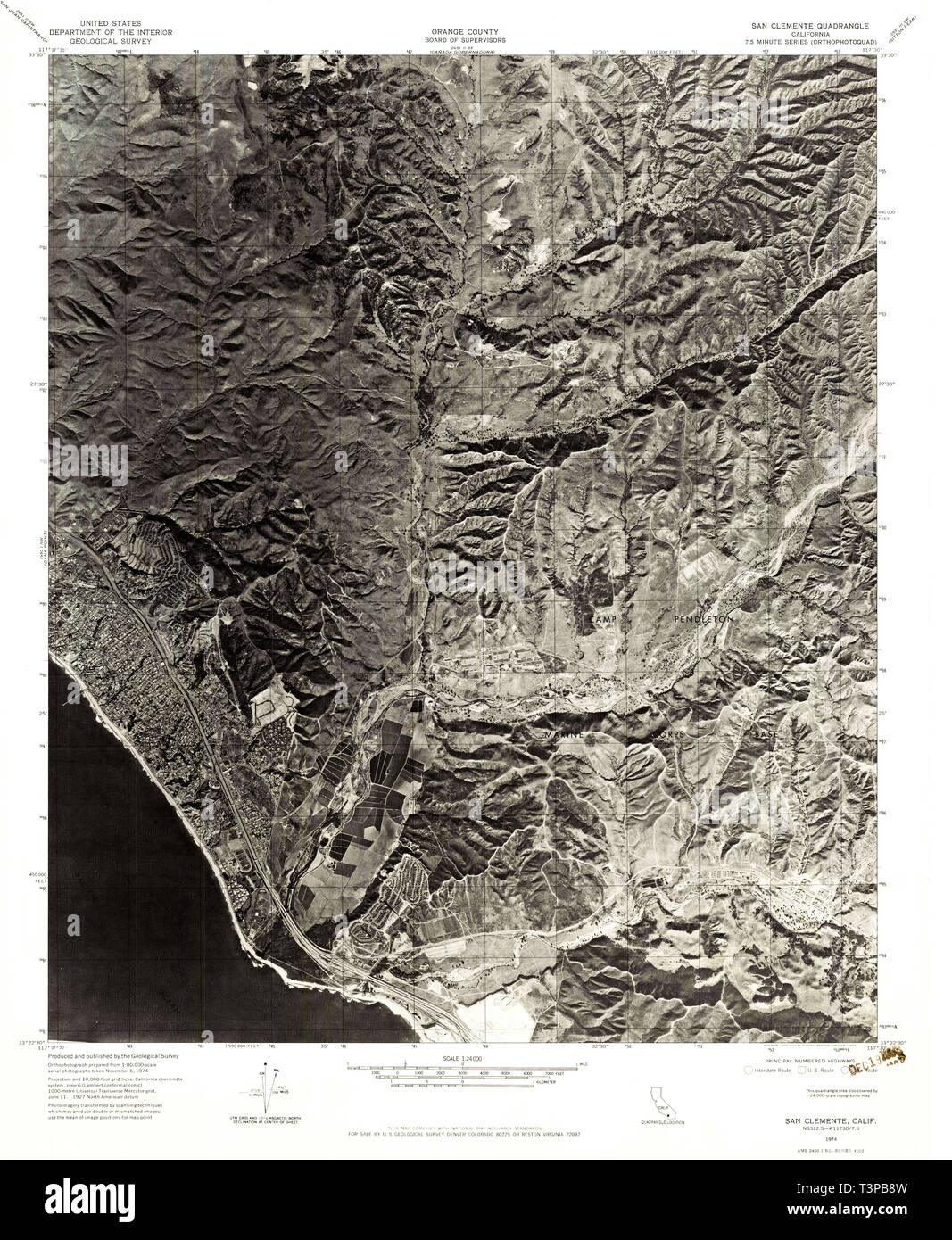 Map of san clemente hi-res stock photography and images - Alamy