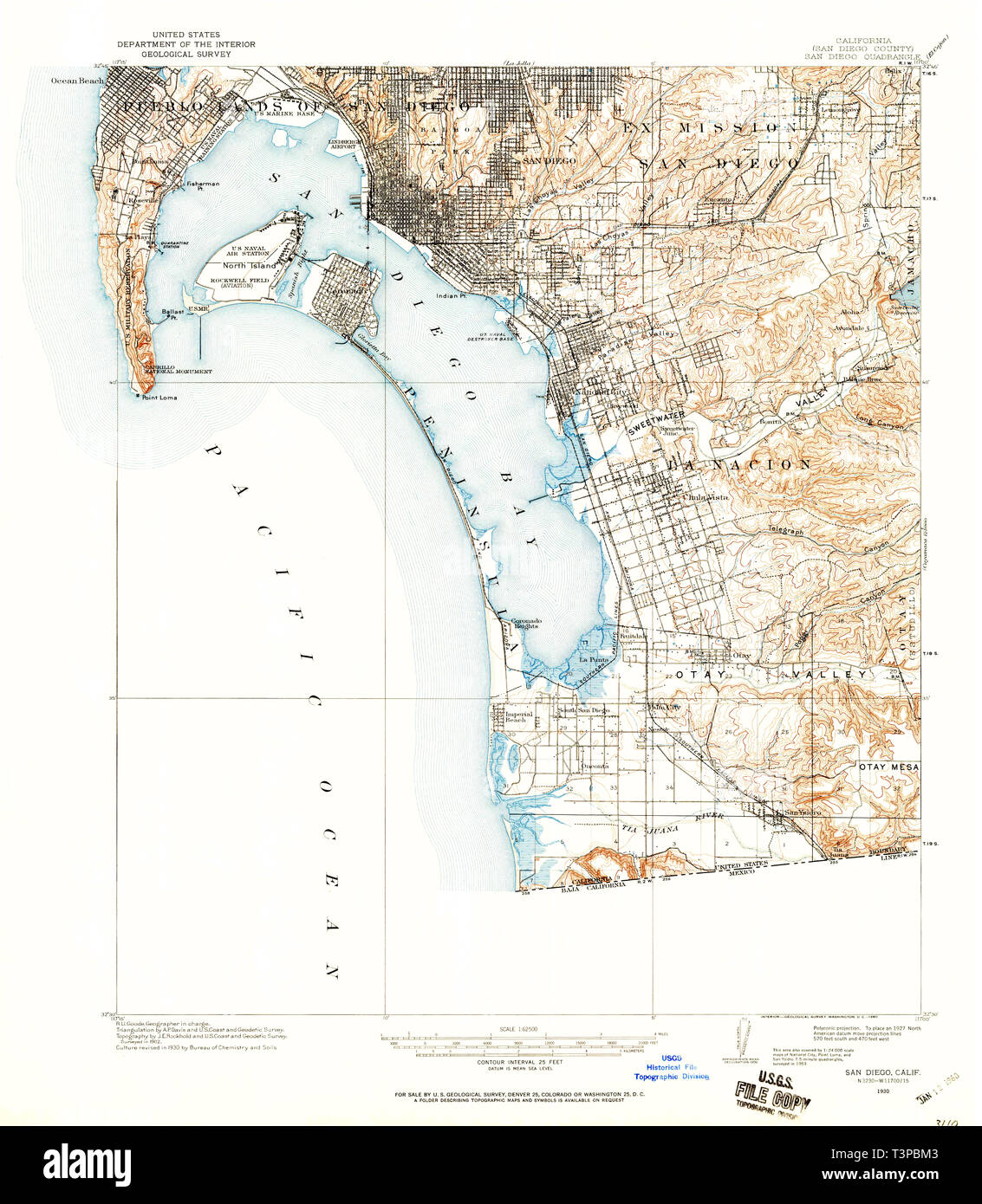 1930 map of california hi-res stock photography and images - Alamy