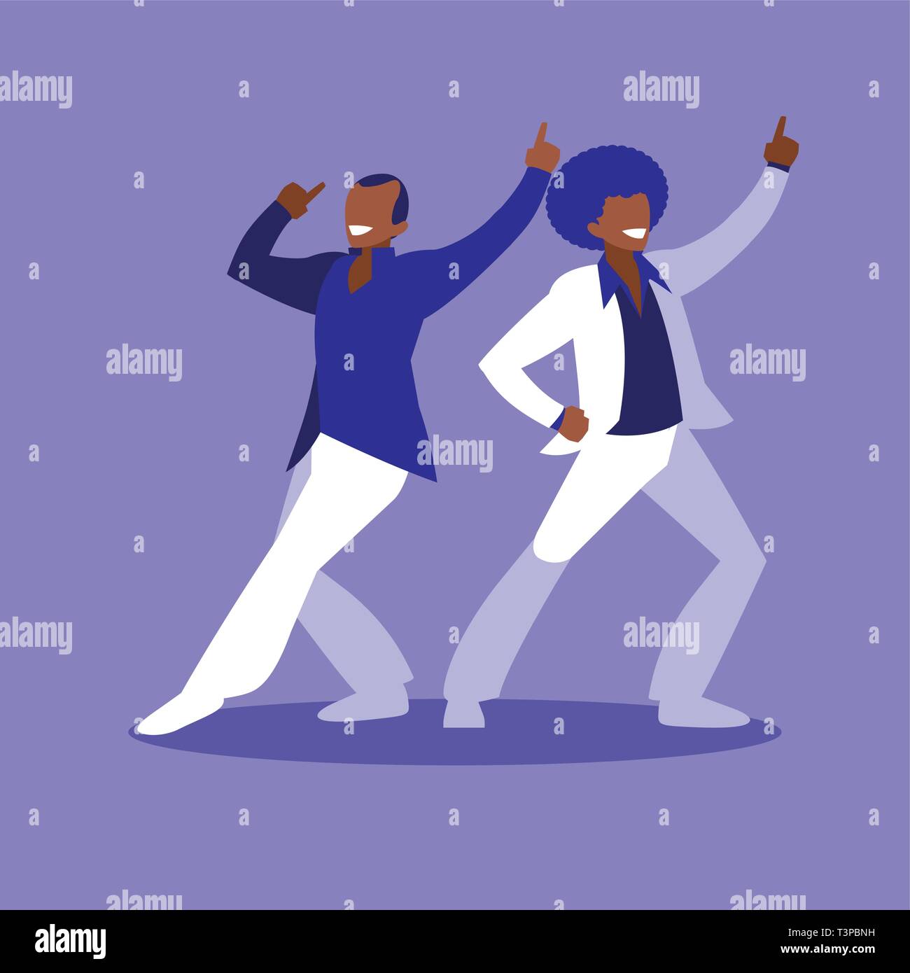 men dancing avatar character vector illustration design Stock Vector ...