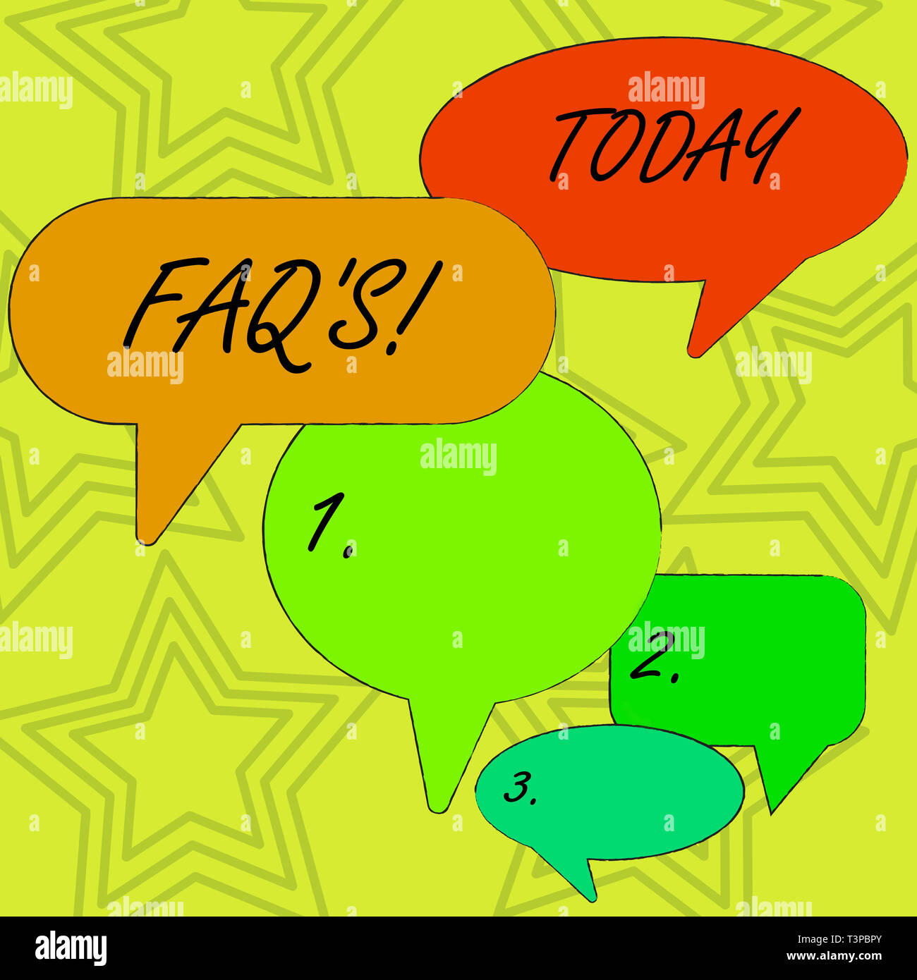 Conceptual hand writing showing Faq S. Concept meaning list of ...