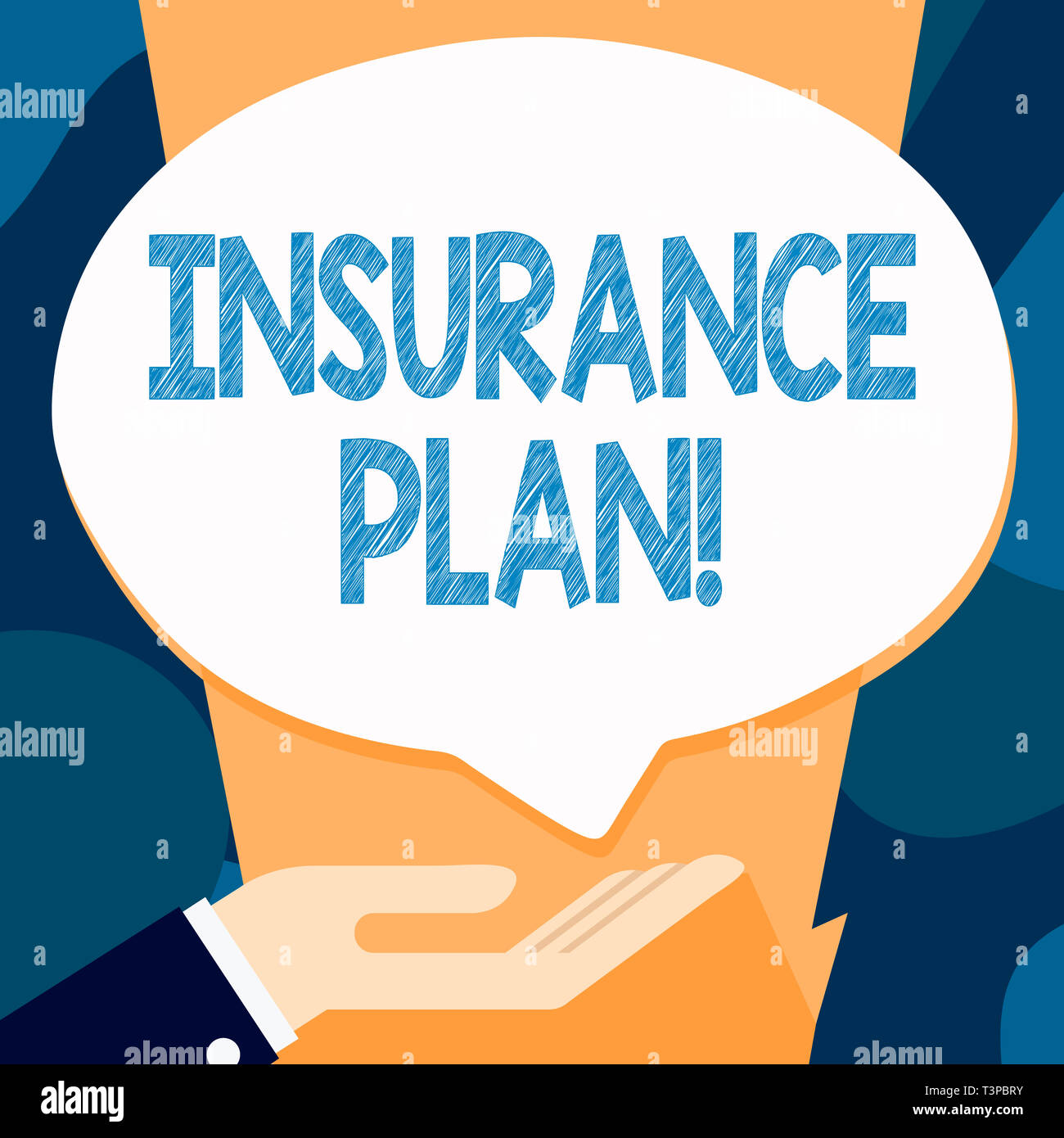 Writing note showing Insurance Plan. Business concept for provide ...