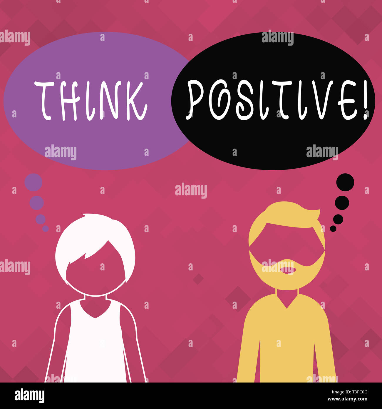 Word writing text Think Positive. Business photo showcasing mental ...