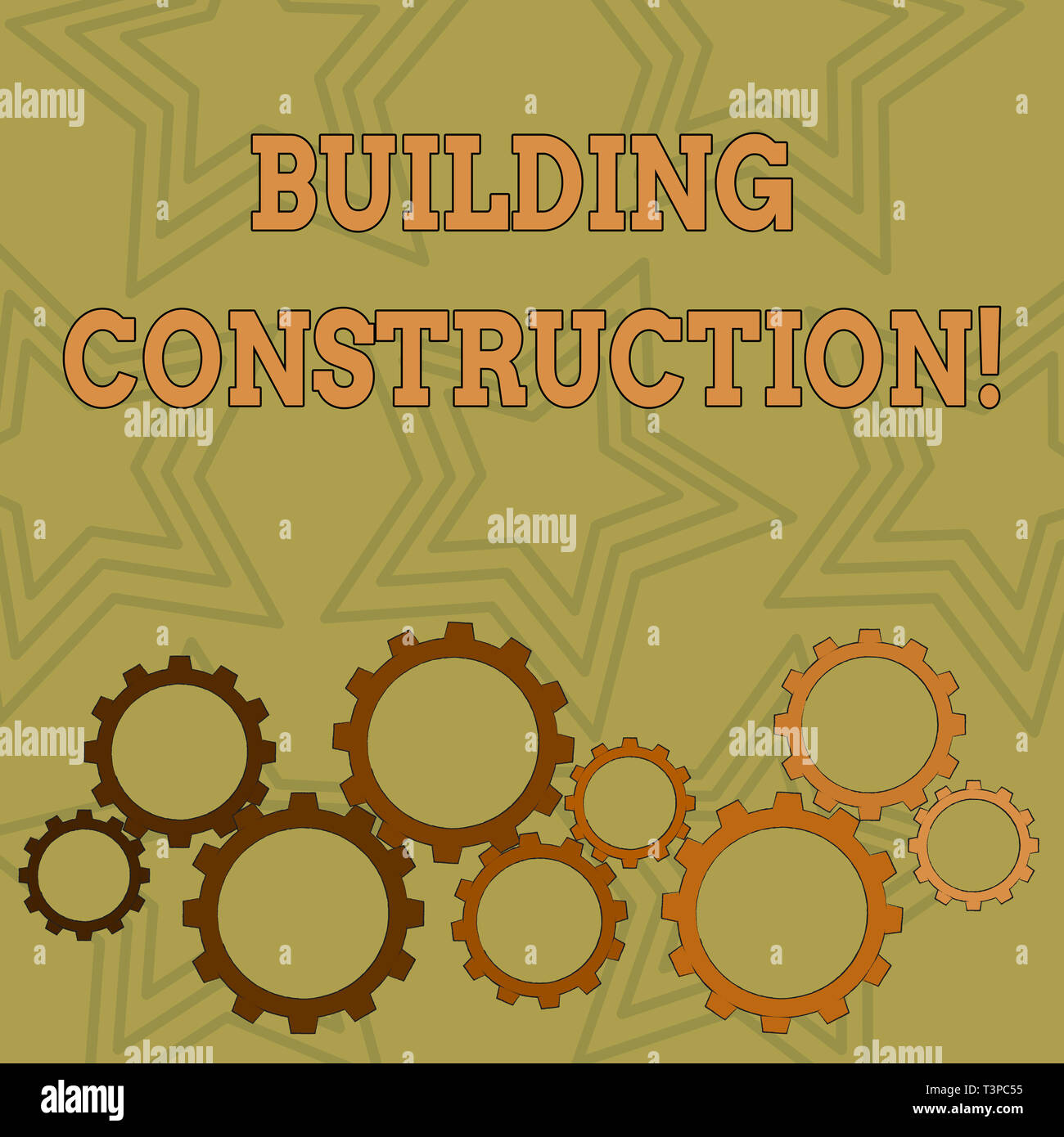 Writing note showing Building Construction. Business concept for ...