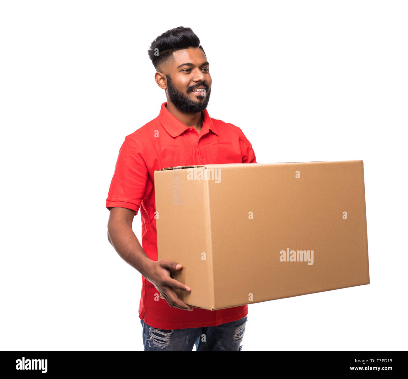 Indian delivery man hi-res stock photography and images - Alamy