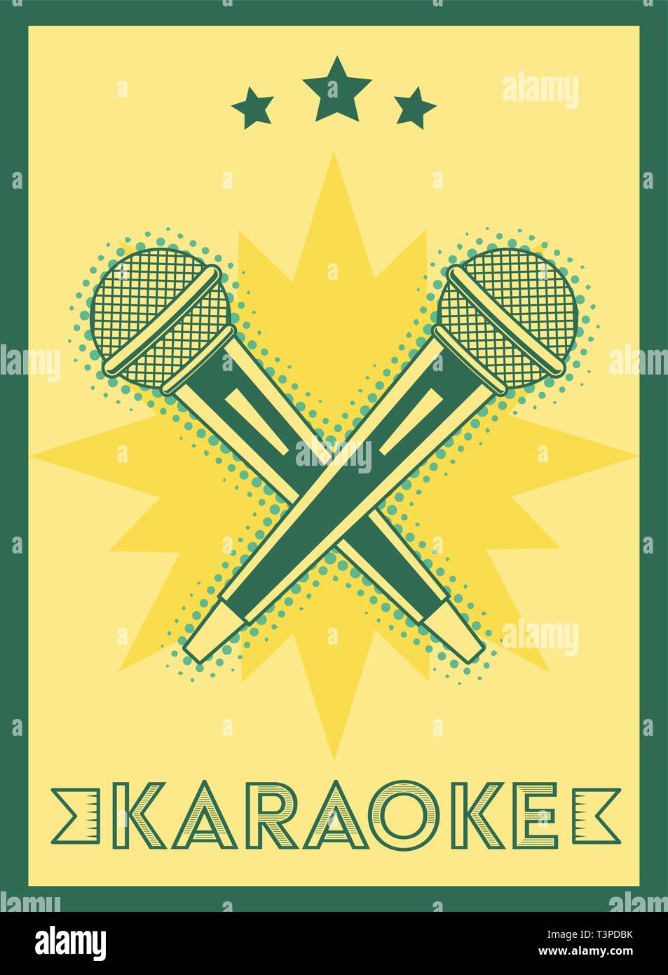 karaoke retro style Stock Vector Image & Art - Alamy