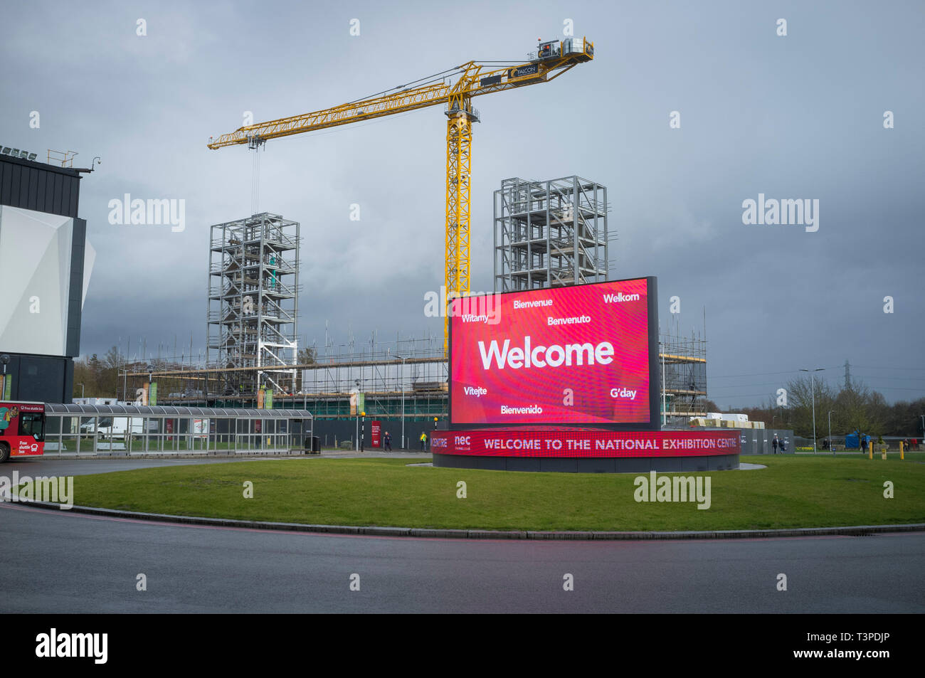 Construction underway for expansion at Birmingham NEC Stock Photo - Alamy