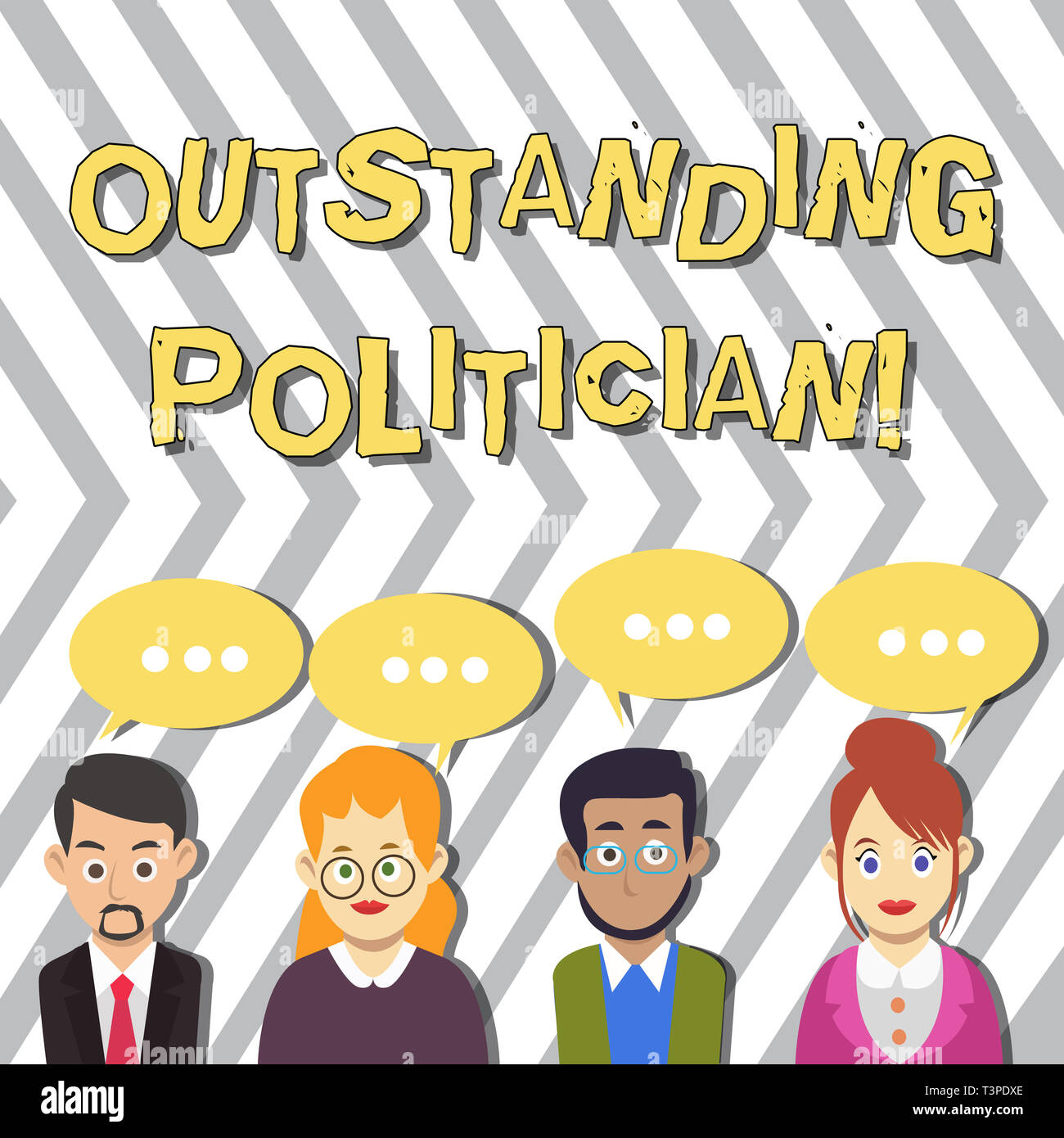 Conceptual hand writing showing Outstanding Politician. Concept meaning ...