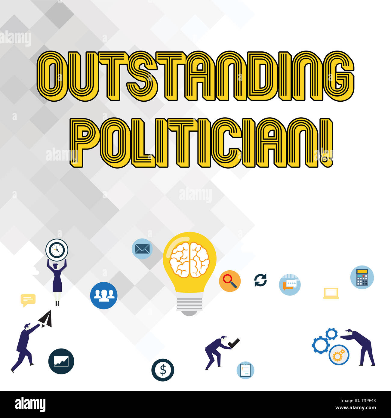 Text sign showing Outstanding Politician. Business photo showcasing ...