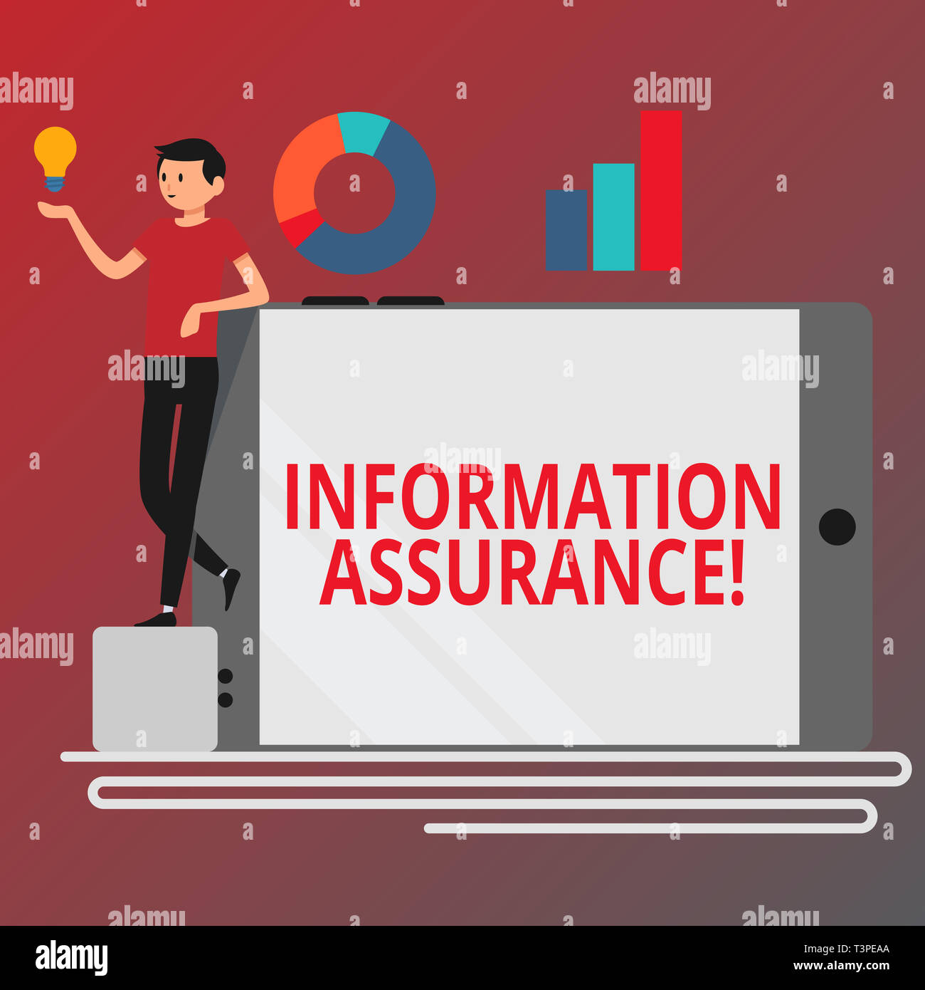Conceptual hand writing showing Information Assurance. Concept meaning ...