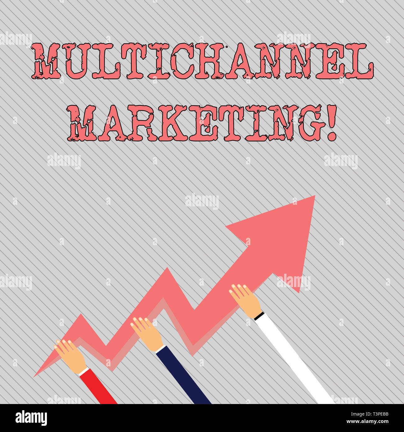 Text sign showing Multichannel Marketing. Business photo text ...