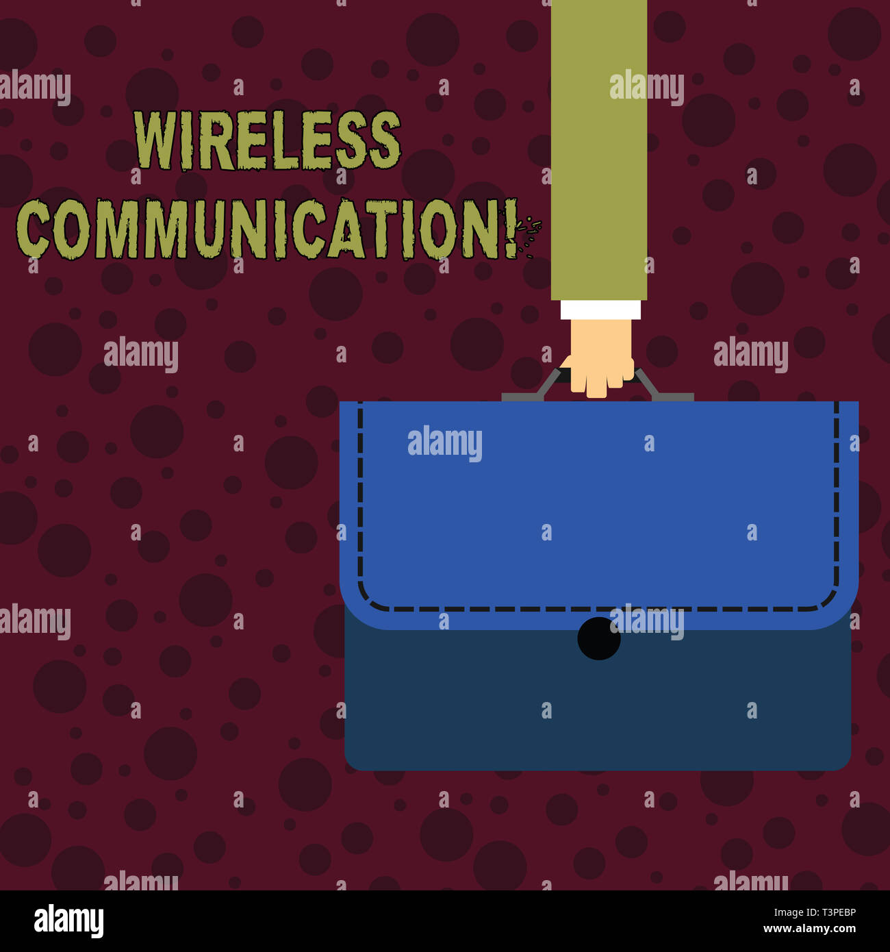 Conceptual hand writing showing Wireless Communication. Concept meaning ...
