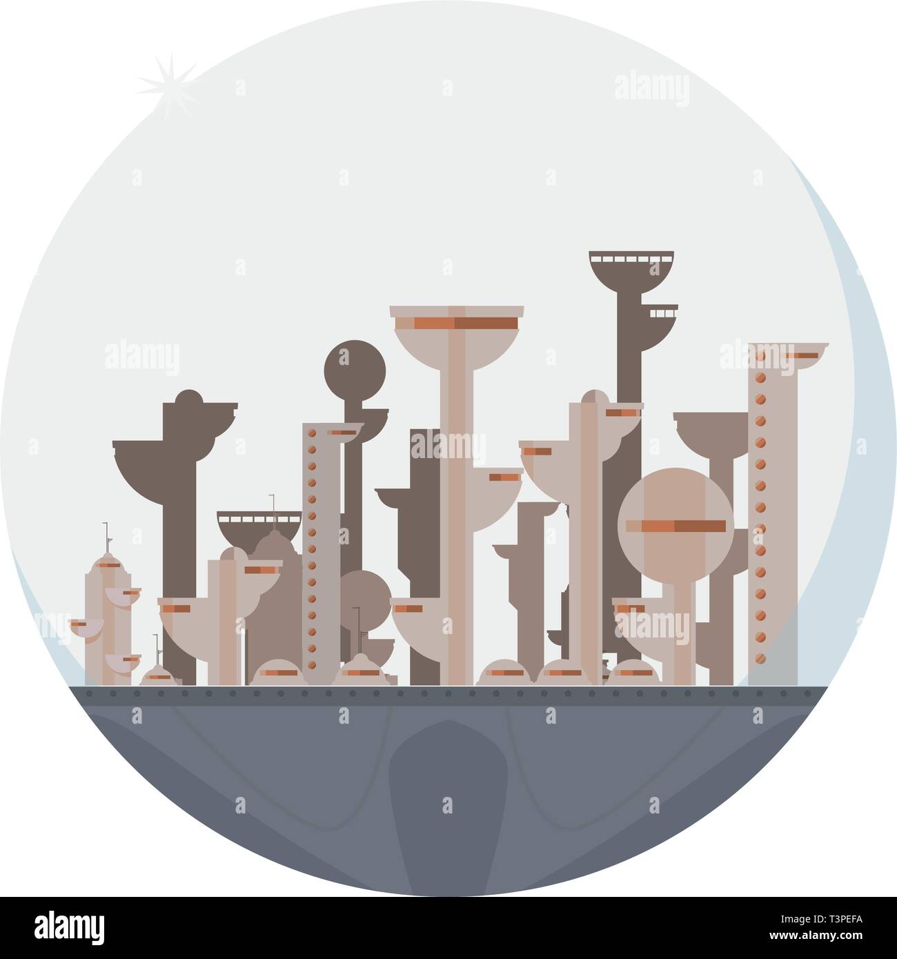 futuristic city building urban vector illustration design Stock Vector ...