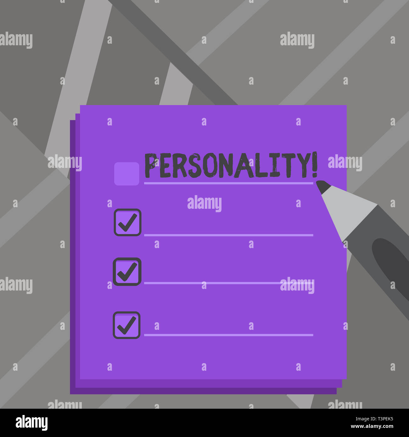 Handwriting text Personality. Conceptual photo combination ...