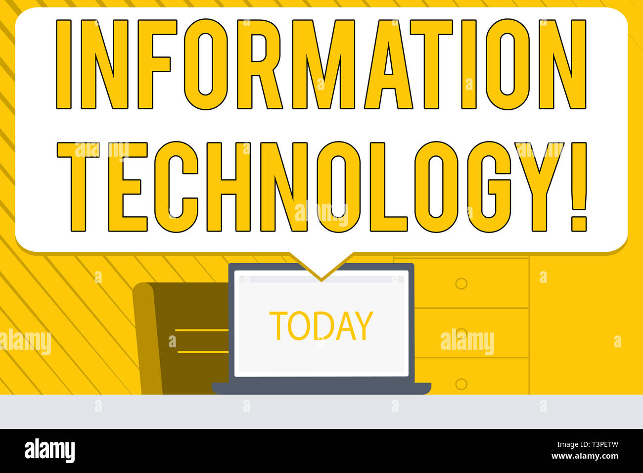 Word writing text Information Technology. Business photo showcasing ...