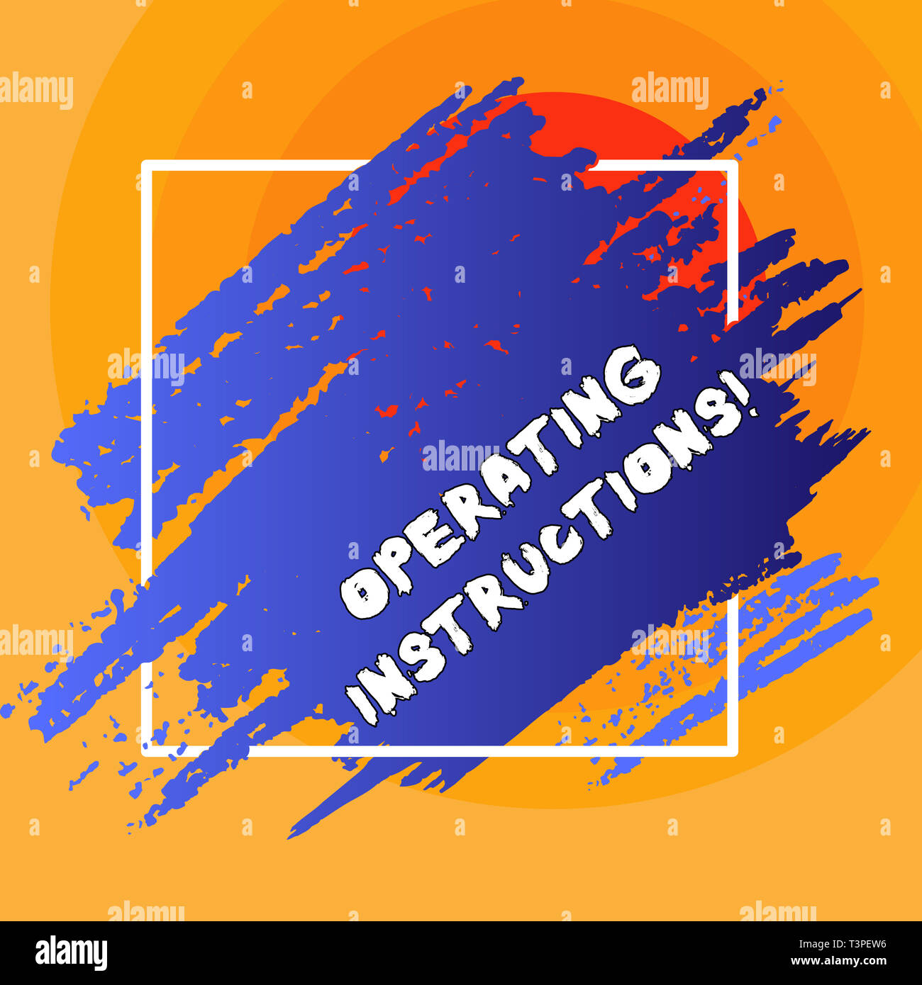 Writing note showing Operating Instructions. Business concept for Full ...