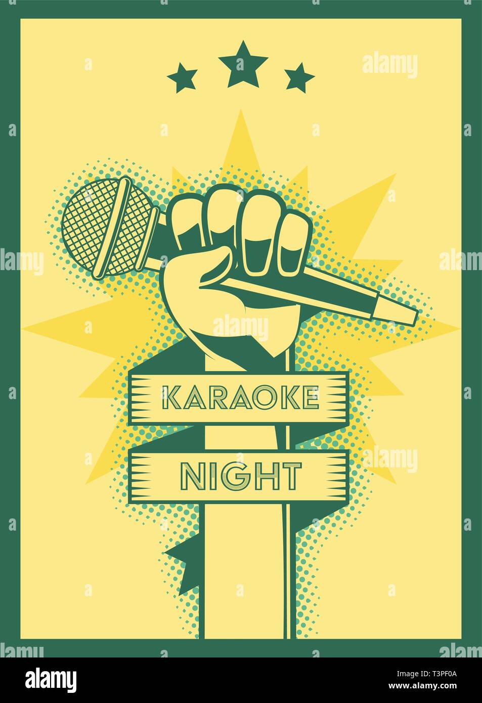 karaoke retro style Stock Vector Image & Art - Alamy