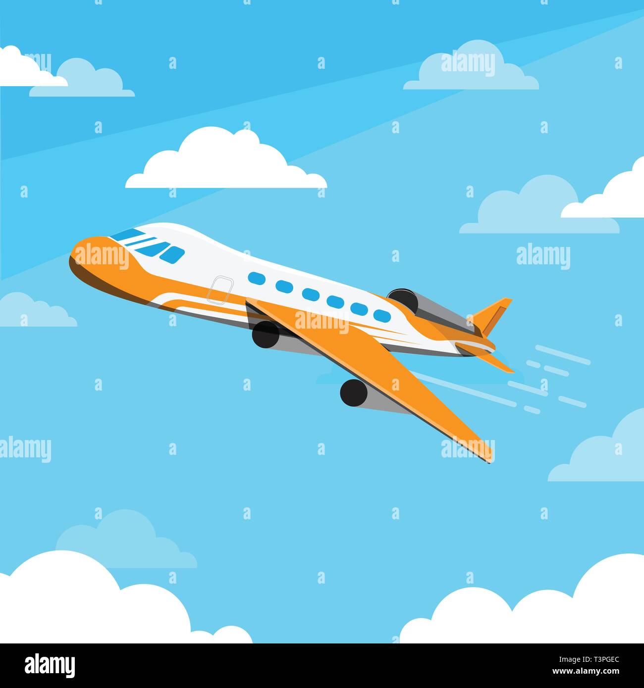 Passenger Airplane vector Stock Vector Image & Art - Alamy
