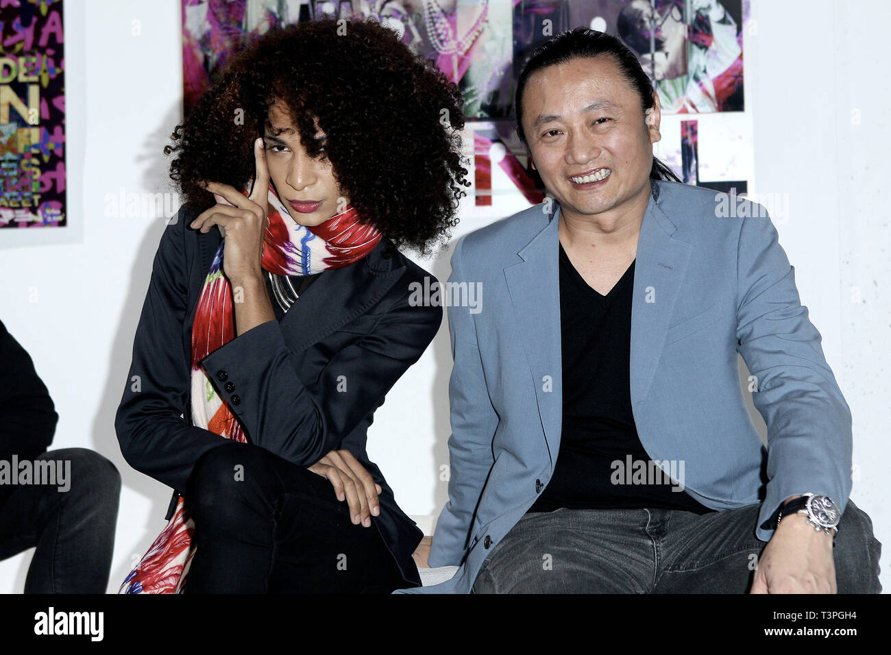 New York, USA. 21 May, 2015. Designer/Model, Michael McElroy, and ...