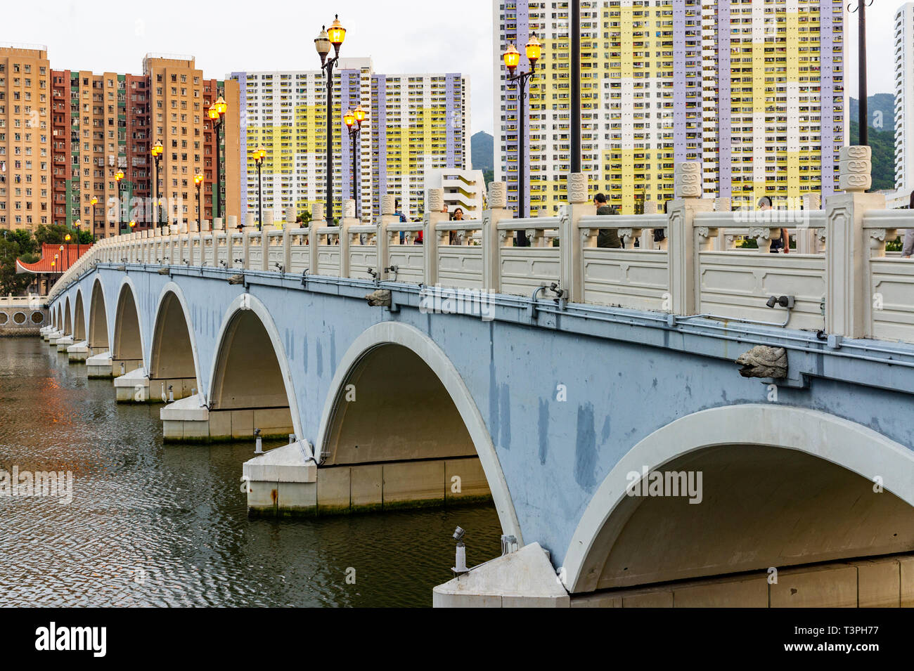 Lek Yuen Bridge in Hong Kong Stock Photo - Alamy
