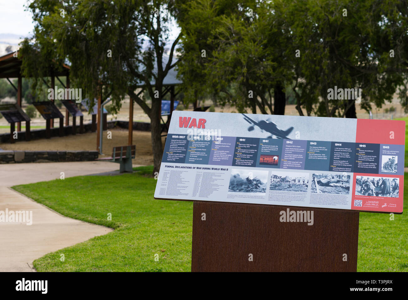 Display and Information signs at Cowra Prisoner of War and Internment ...