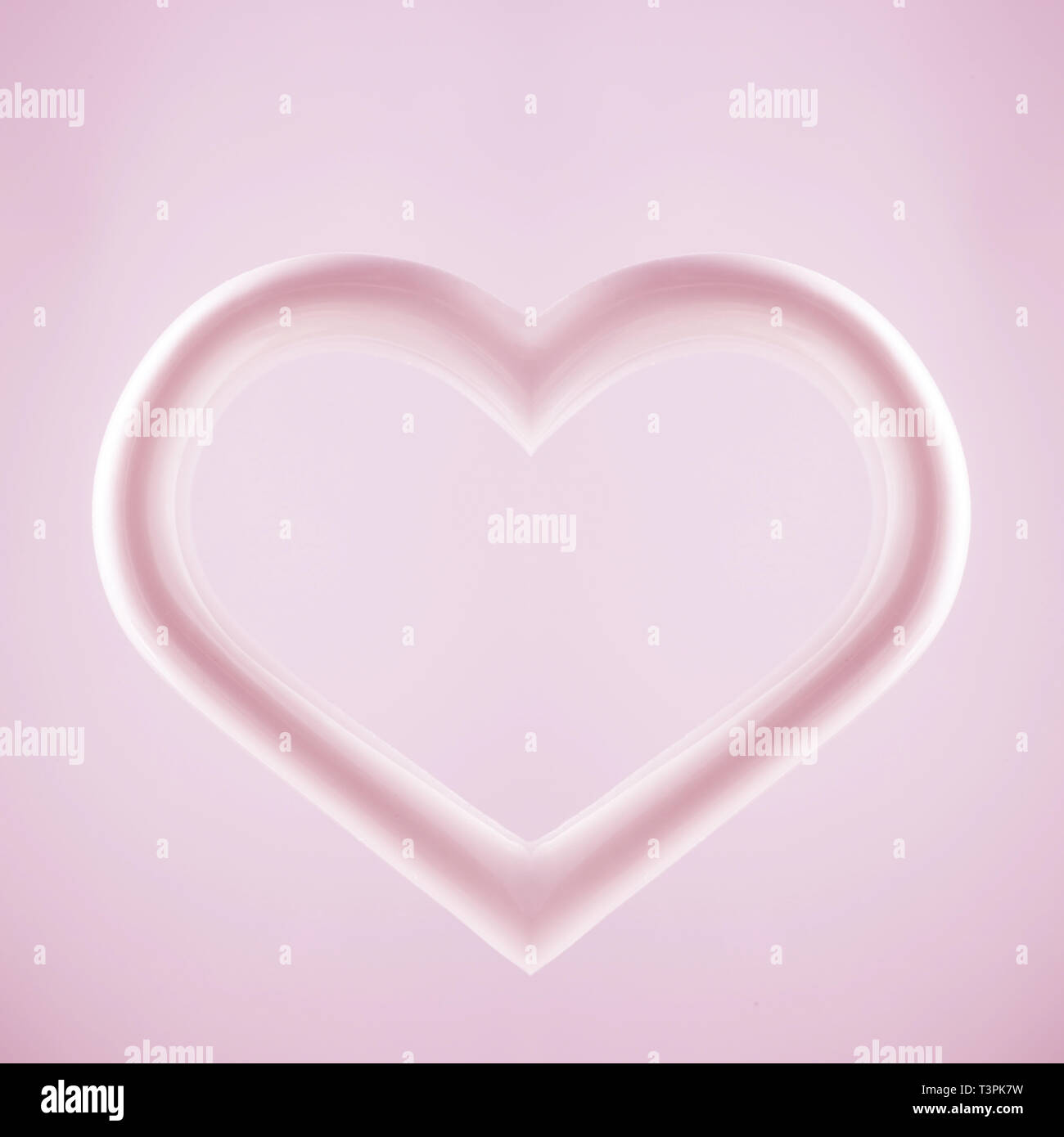 pink tone. heart-shaped ceramic Stock Photo - Alamy