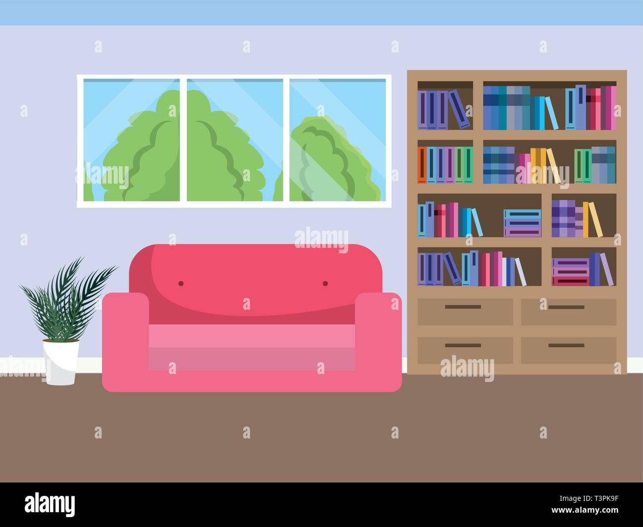 furniture room cartoon vector illustration graphic design Stock Vector ...