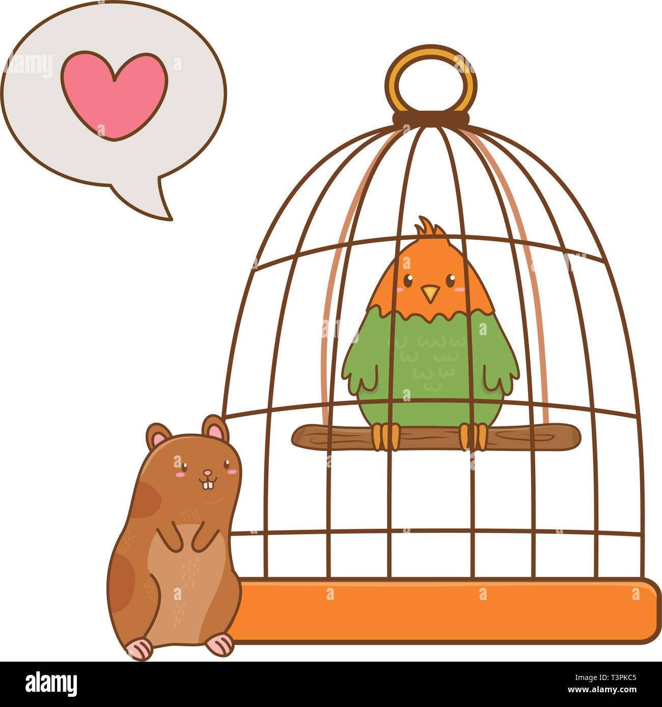 cute funny pets cartoon vector illustration graphic design Stock Vector ...