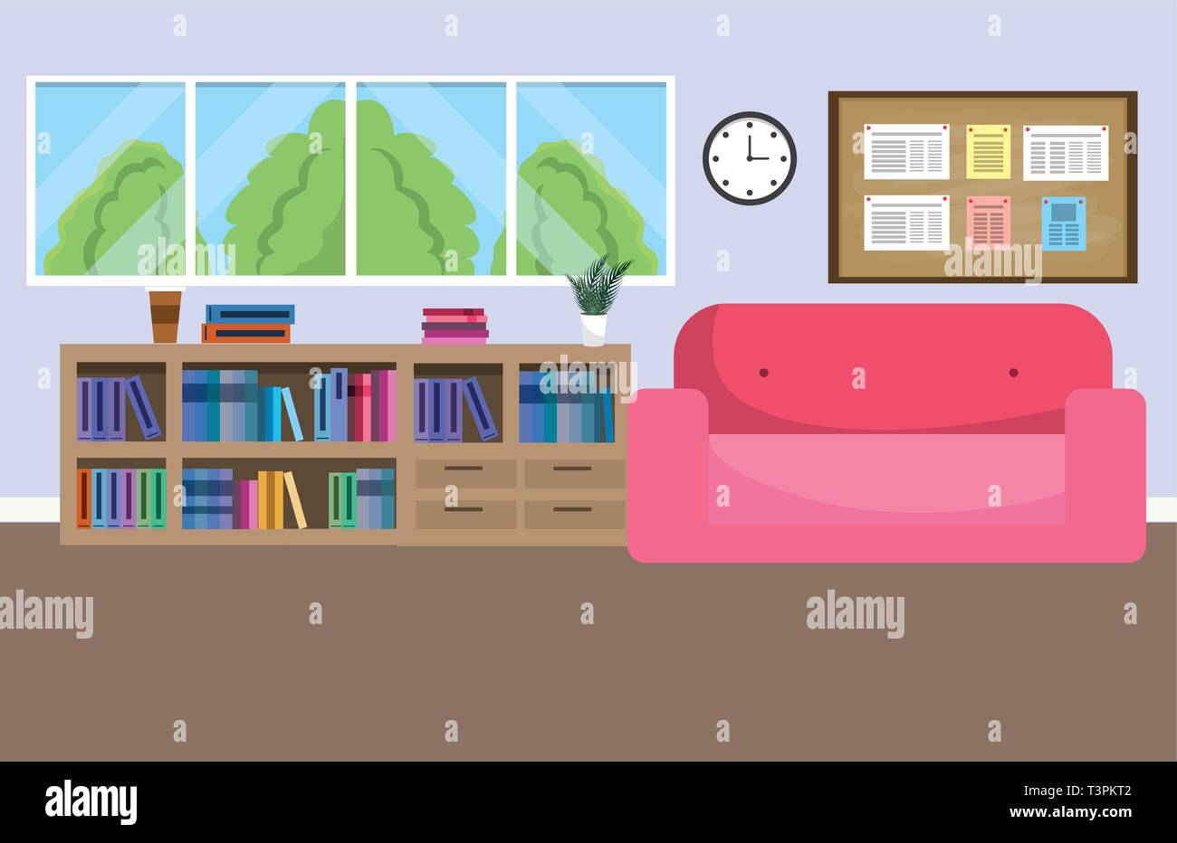 furniture room cartoon vector illustration graphic design Stock Vector ...