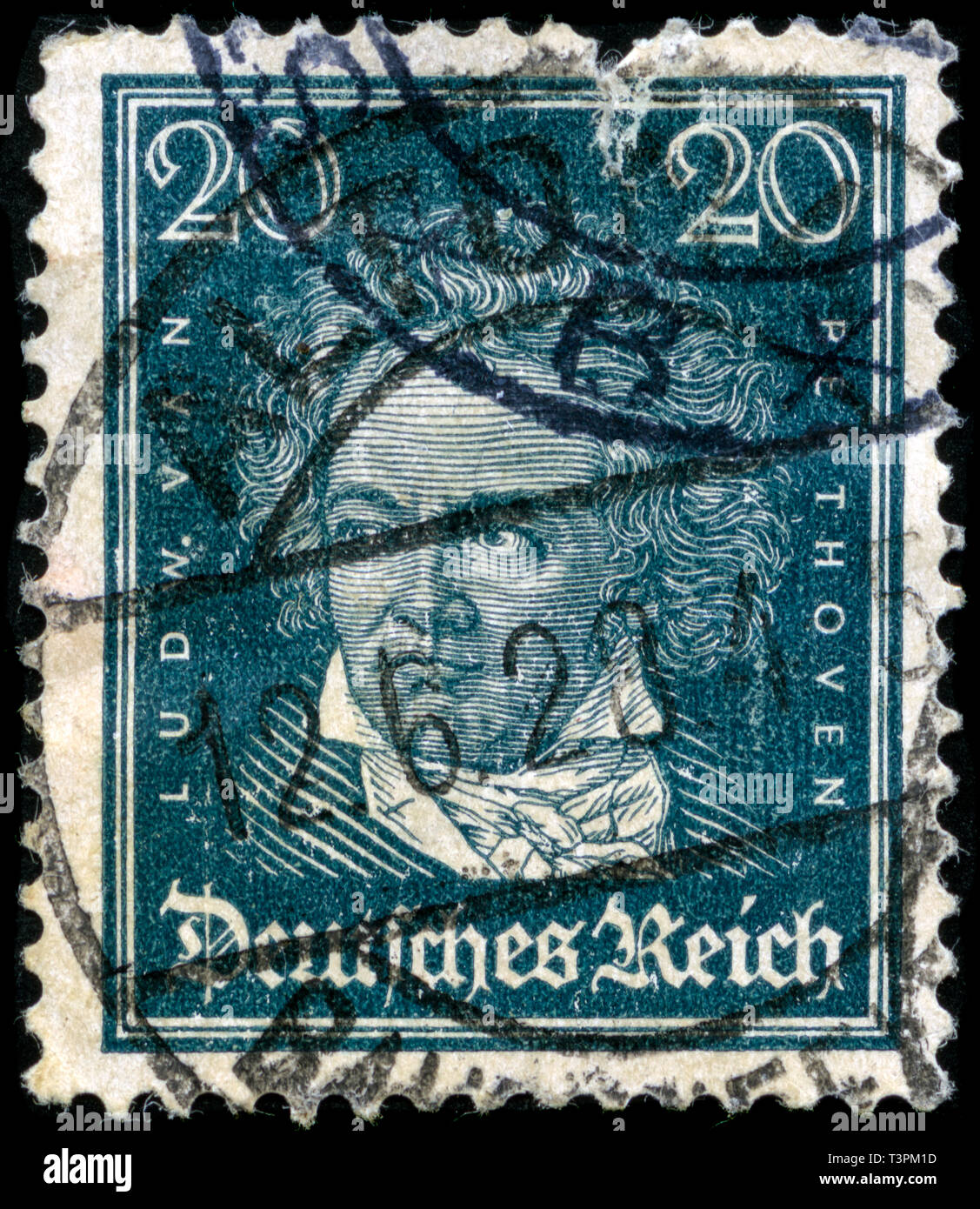 Postage stamp from the German Realm in the Famous Germans series issued ...