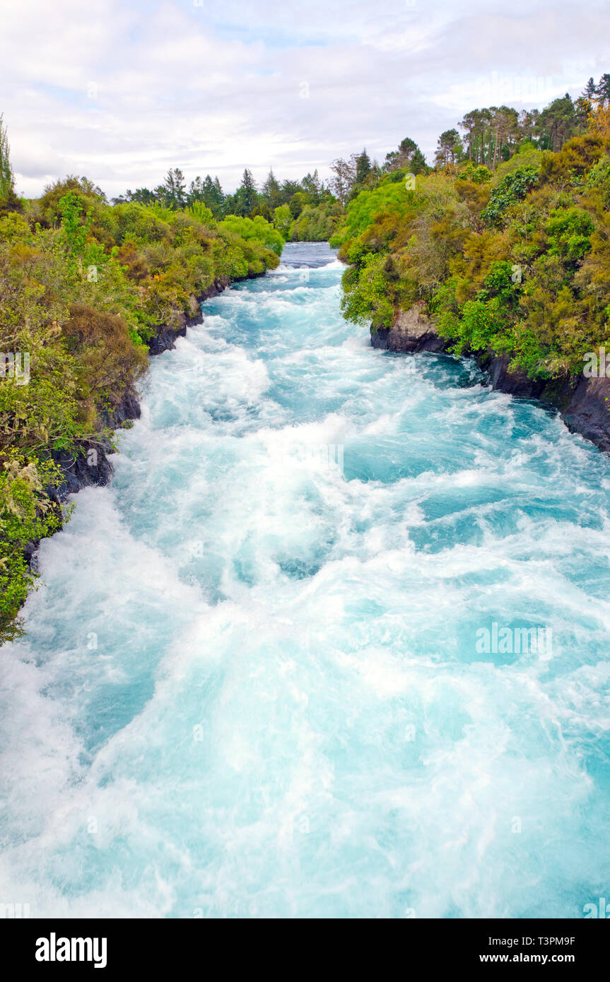 The Waikato River Near Huka Falls in New Zealand Stock Photo - Alamy